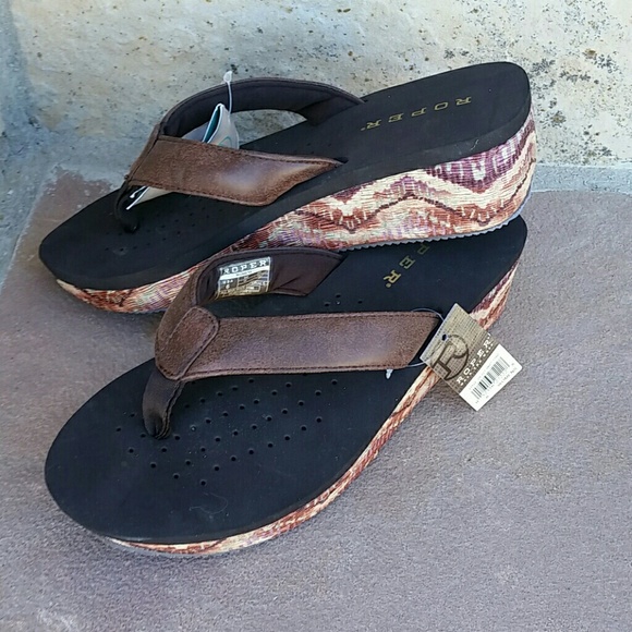 Roper | Shoes | New Roper Low Wedge Sandal Womens | Poshmark